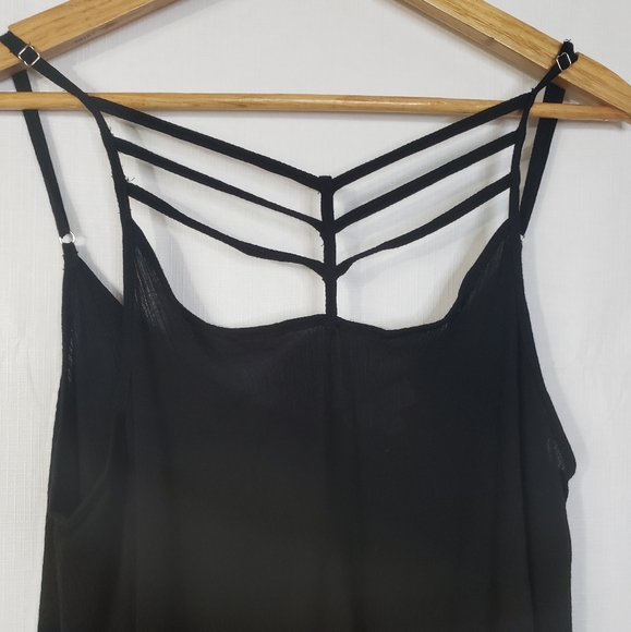 entro | Tops | Entro Black Spaghetti Strap Blouse Size Small | Poshmark
